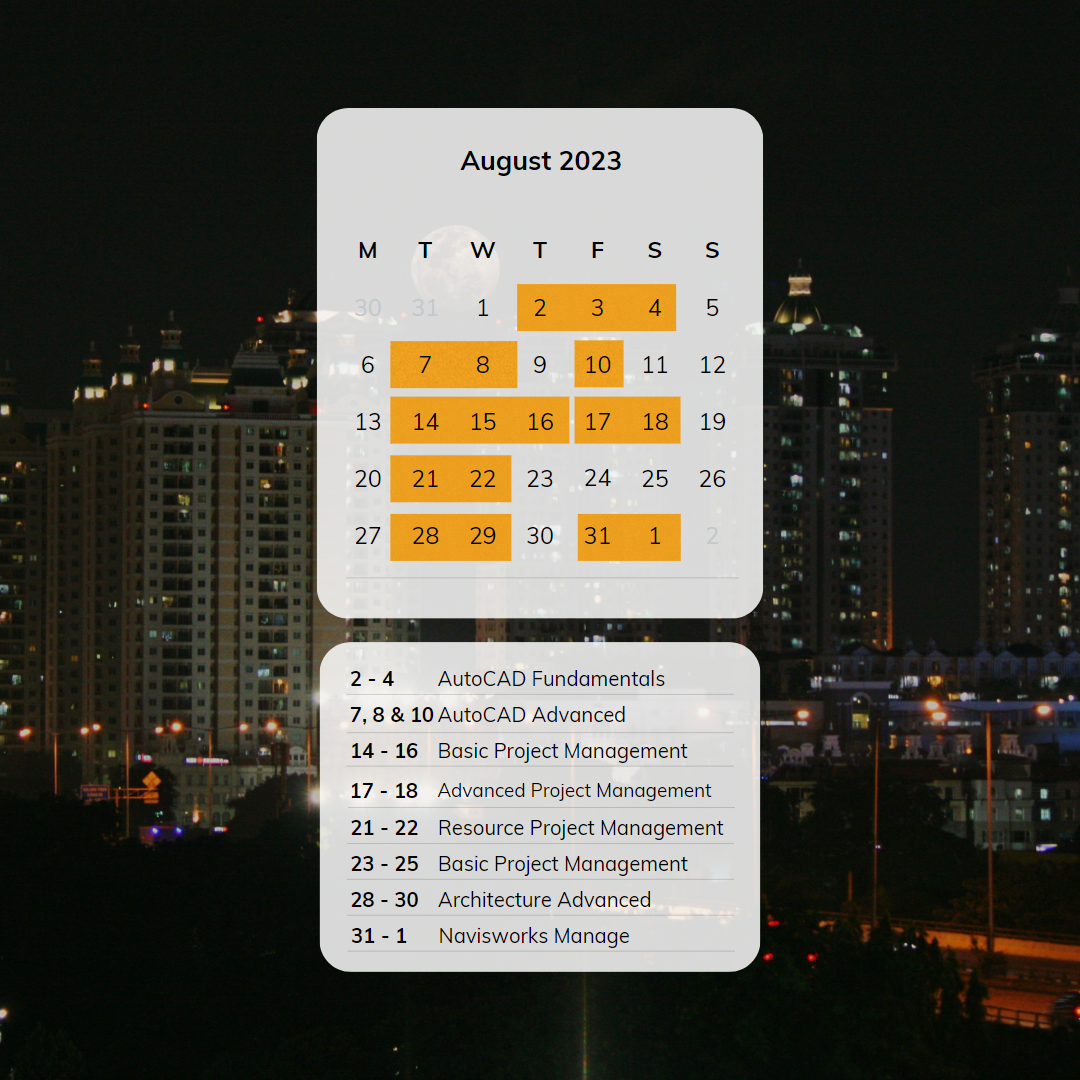 Training Schedule - CSG Software